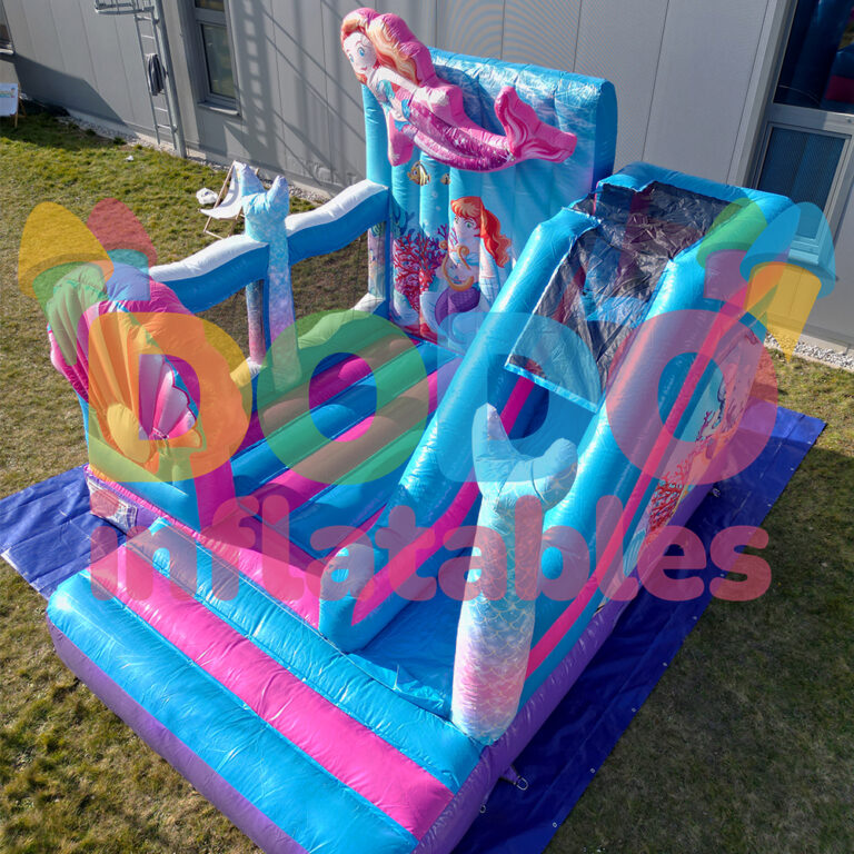 Inflatable Mermaid Bouncy Castle with Slide | Dodo-Inflatables.com