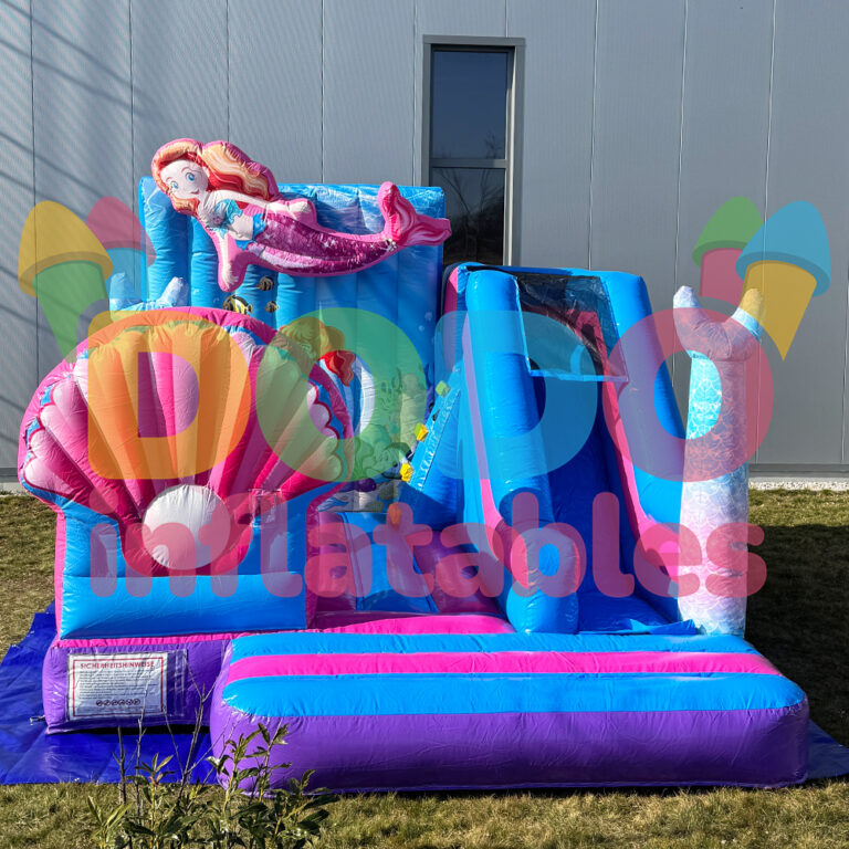 Inflatable Mermaid Bouncy Castle with Slide | Dodo-Inflatables.com