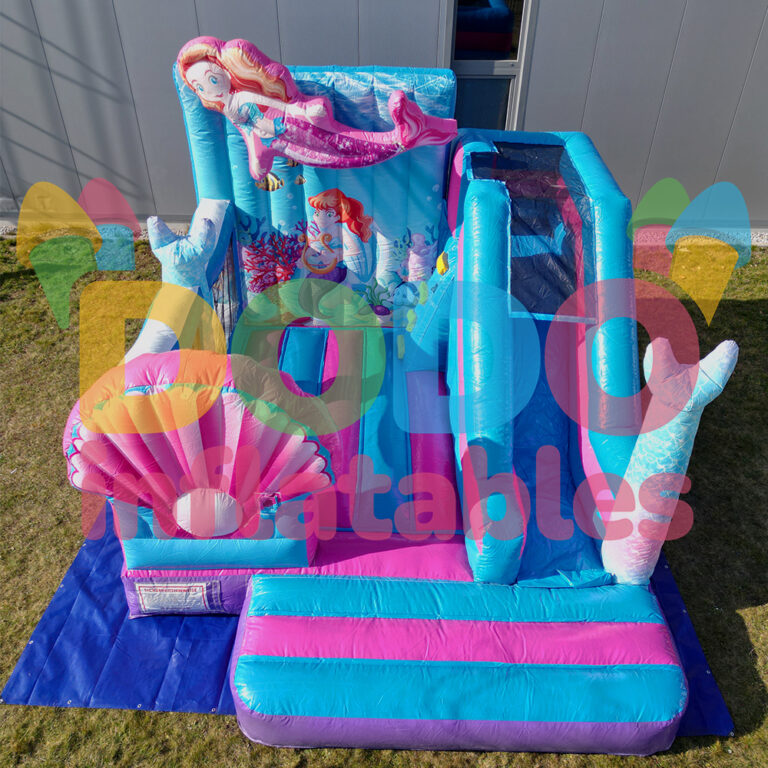 Inflatable Mermaid Bouncy Castle with Slide | Dodo-Inflatables.com