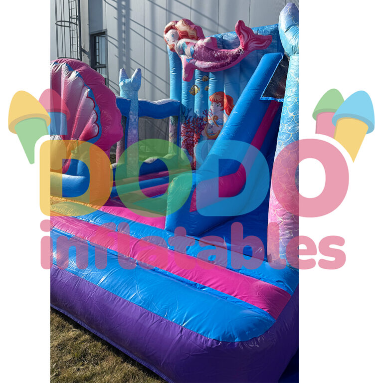Inflatable Mermaid Bouncy Castle with Slide | Dodo-Inflatables.com