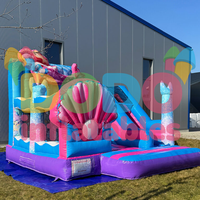 Inflatable Mermaid Bouncy Castle with Slide | Dodo-Inflatables.com